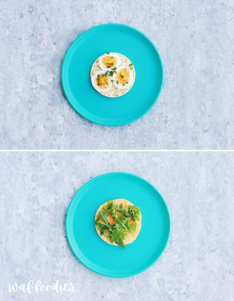 Maiswaffeln und Reiswaffeln belegen | Rezepte